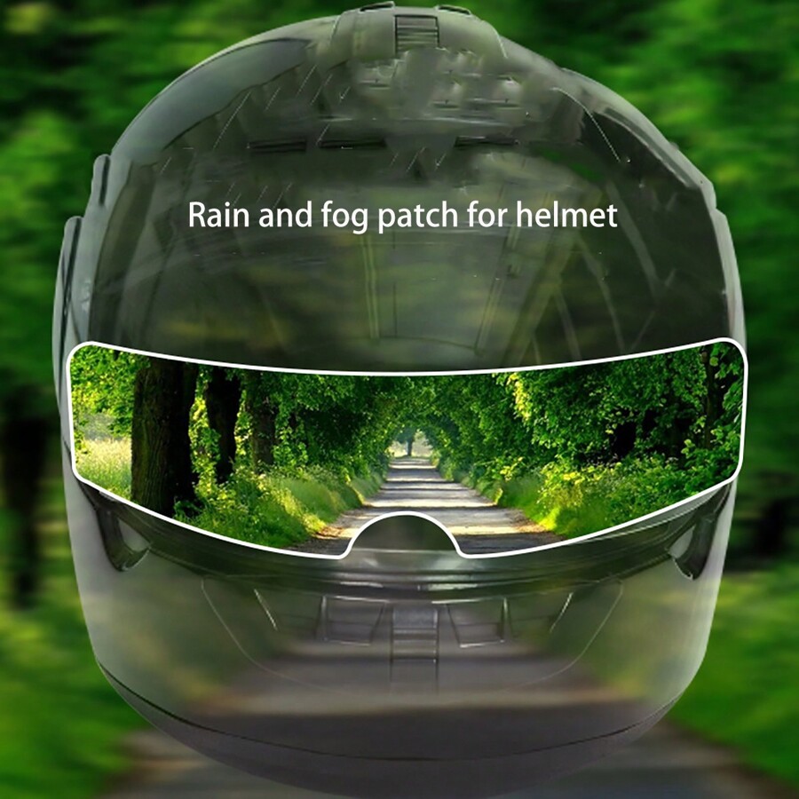 Electric Motorcycle Helmet HD Anti-Fog Lens Sticker, Riding Helmet Rain ...