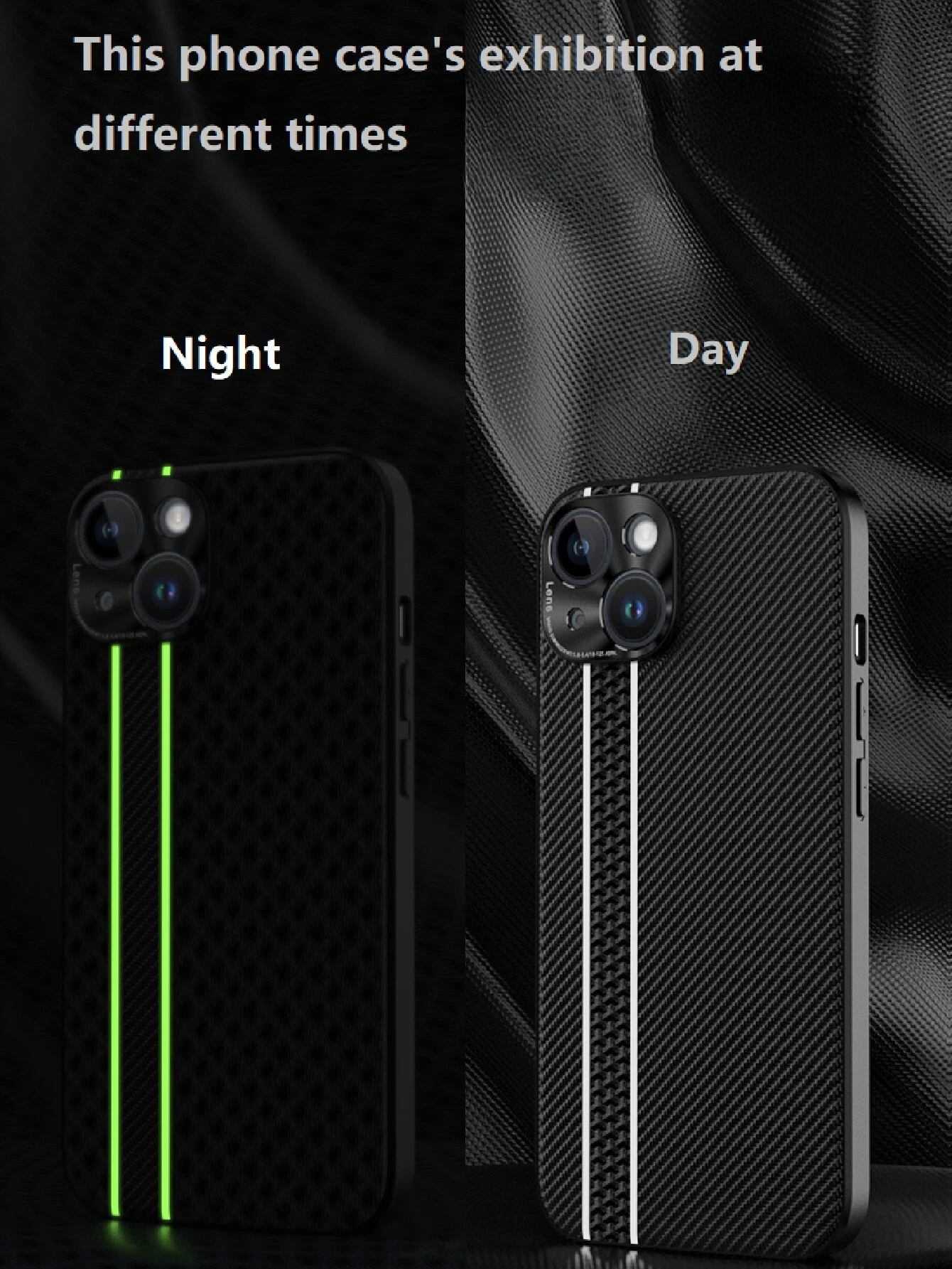 Fluorescent Stripe Stitching PU Leather Business Phone Case Compatible ...