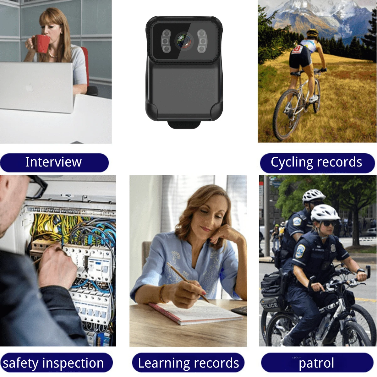Wearable Body Camera, 1080P Supports Memory Expansion Up To 256G ...