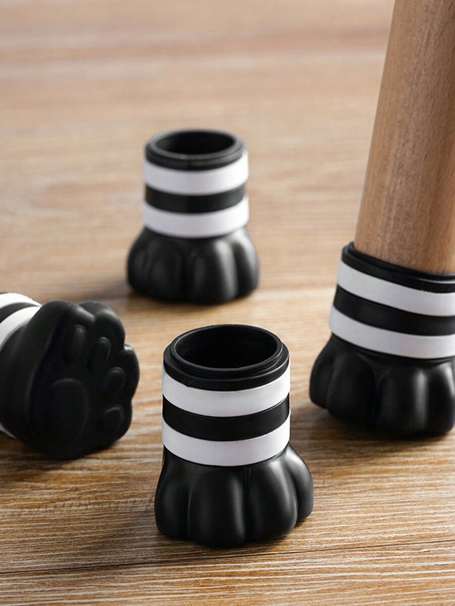 4pcsset Cartoon Table Leg Cover, Anti-Slip Chair Foot Pad, Noise ...