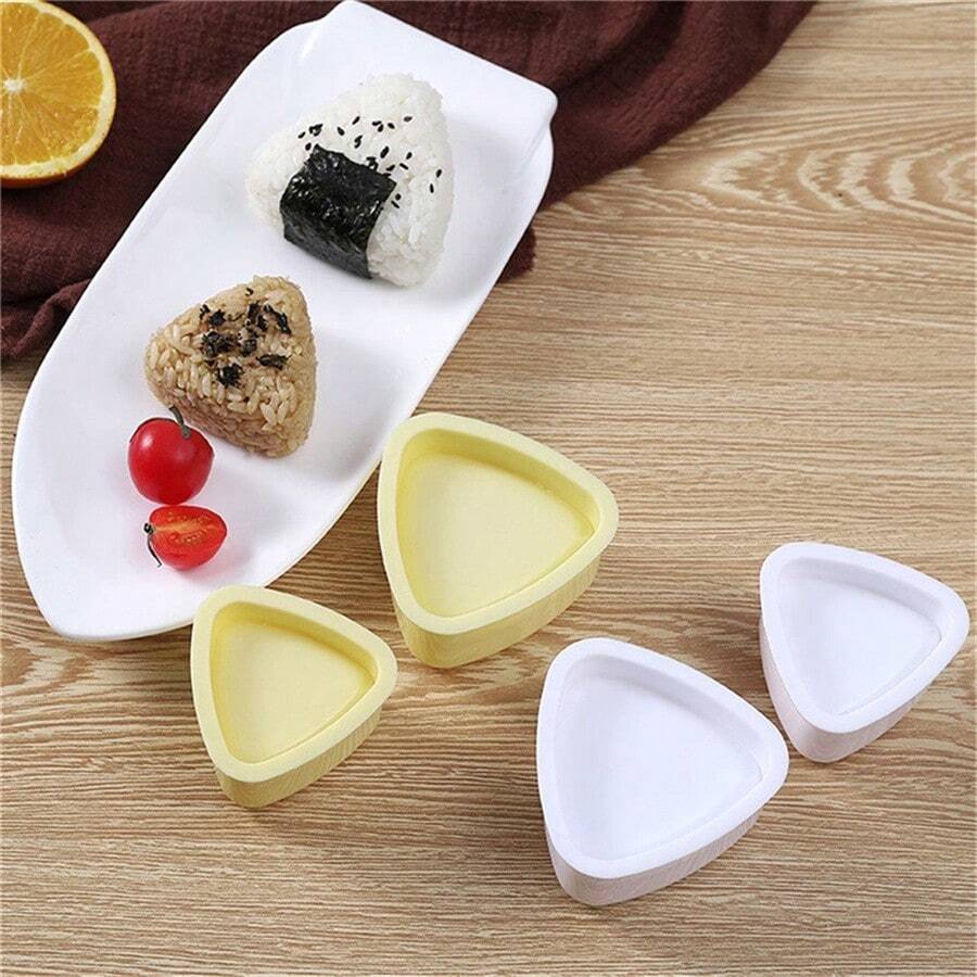 New DIY Sushi Mold Onigiri Rice Ball Food Press Triangular Sushi Maker ...