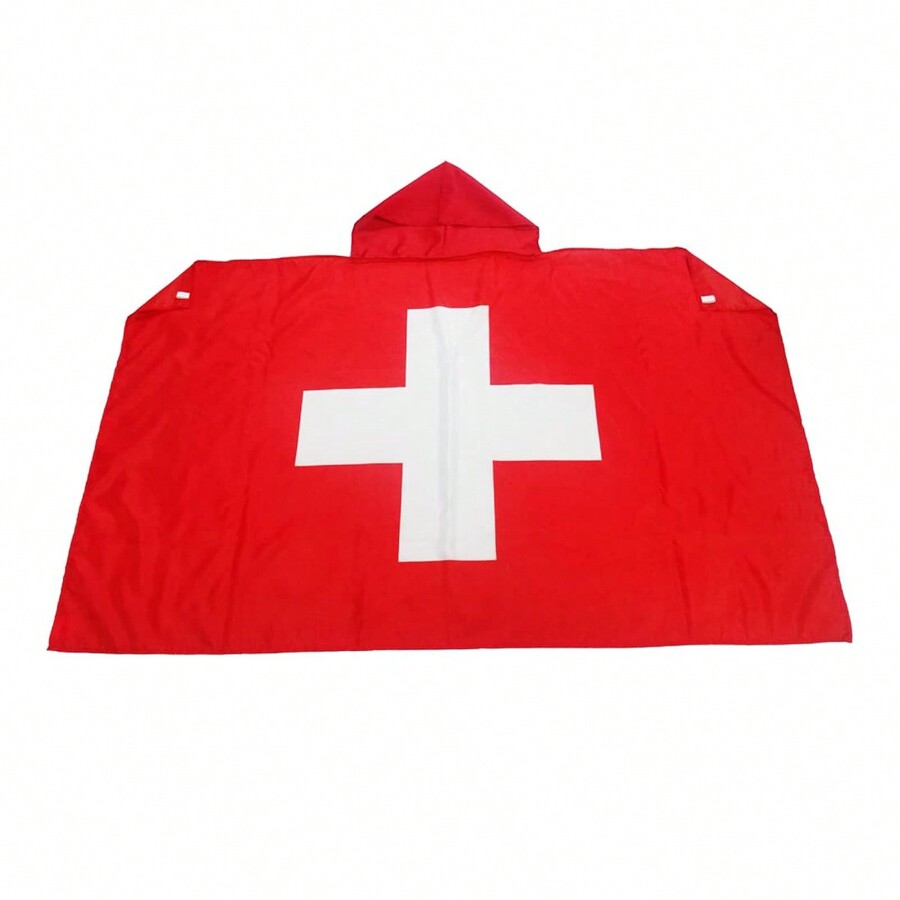 Switzerland Body Flag With Cap 90x150cm 3x5ft Swiss Cape Flag Fan ...