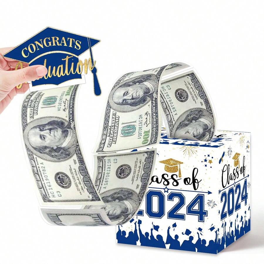 2024 Graduation Money Drawing Gift Box, Surprise Gift Box With Pull Out ...