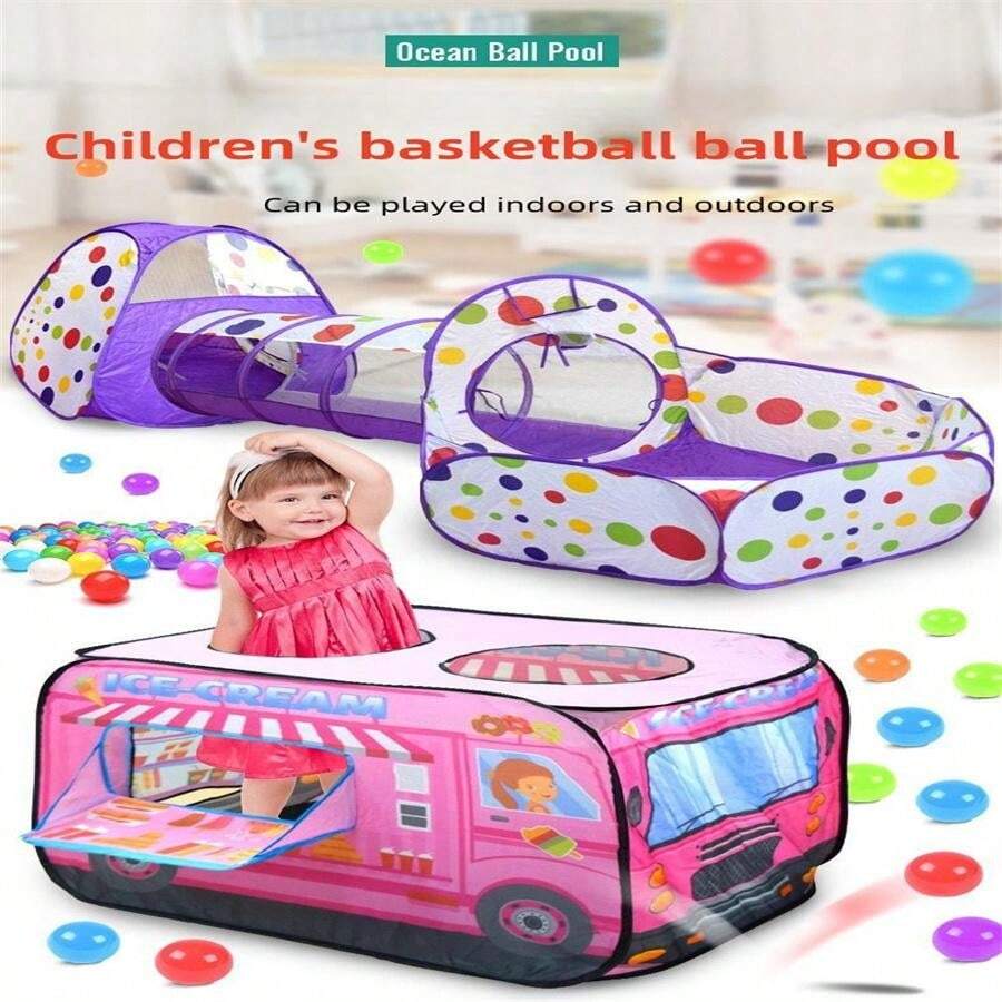 1 st pop-up speltält med 3 öppningar och handväska förvaringsväska ...