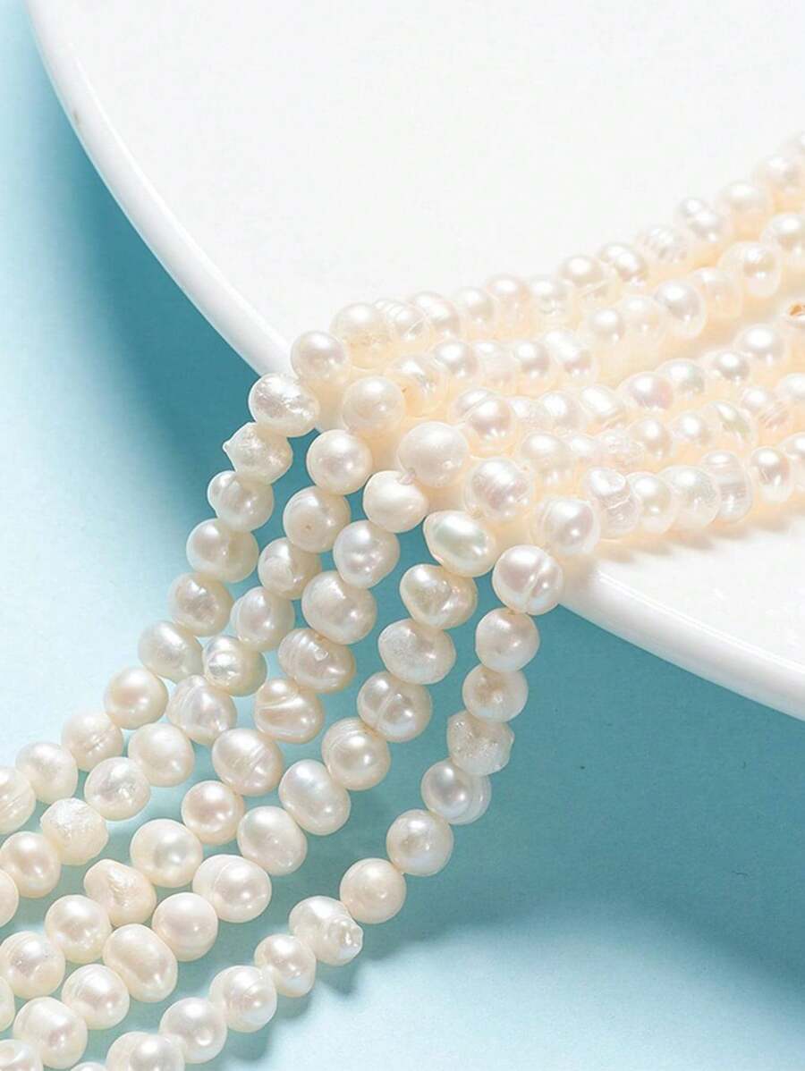 1 Strand Natural Cultured Freshwater Pearl Beads Strand 13.82 Inch~14. ...