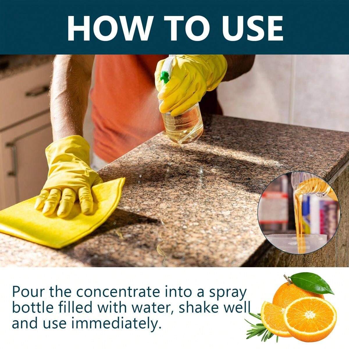 2 Bottles Of Multi-Purpose Concentrated Cleaning Liquid For Kitchen ...