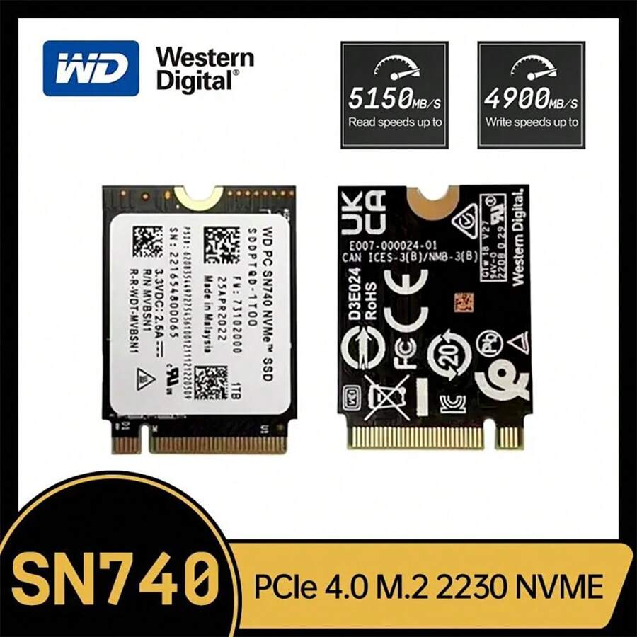 Western Digital Western Digital (WD) SN740 2TB 1TB M.2 SSD 2230 NVMe ...