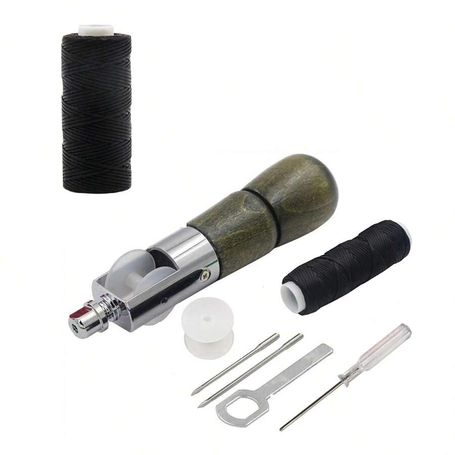 Leather Sewing Machine Set, Including Handheld Sewing Machine, Two ...