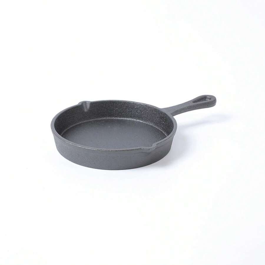 1/4 Pcs Mini Cast Iron Miniture Skillet, Commercial Mini Server, Balck ...