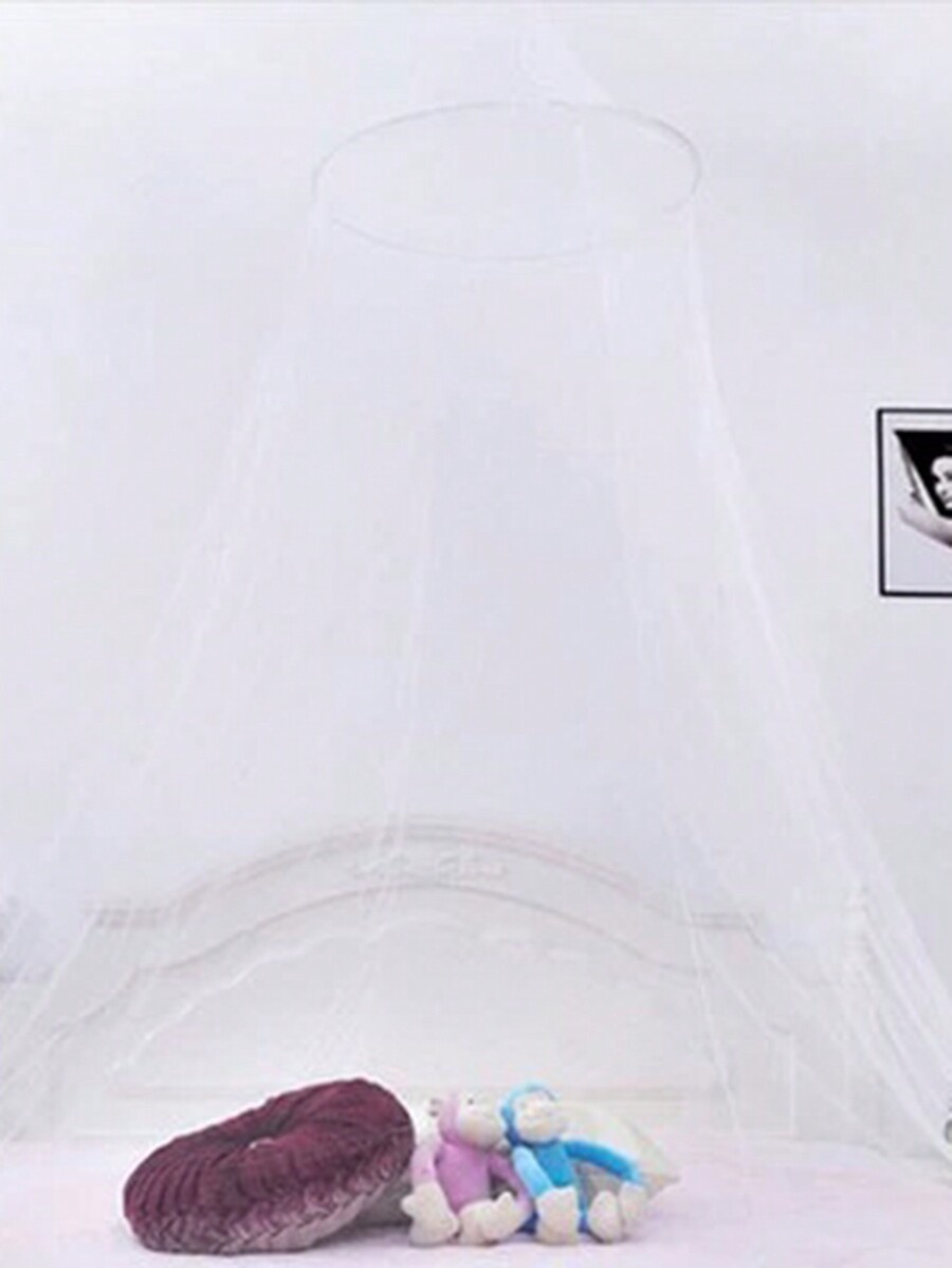 1pc Round Ceiling Mosquito Net, Summer Bed Canopy, Home Floor-Standing ...