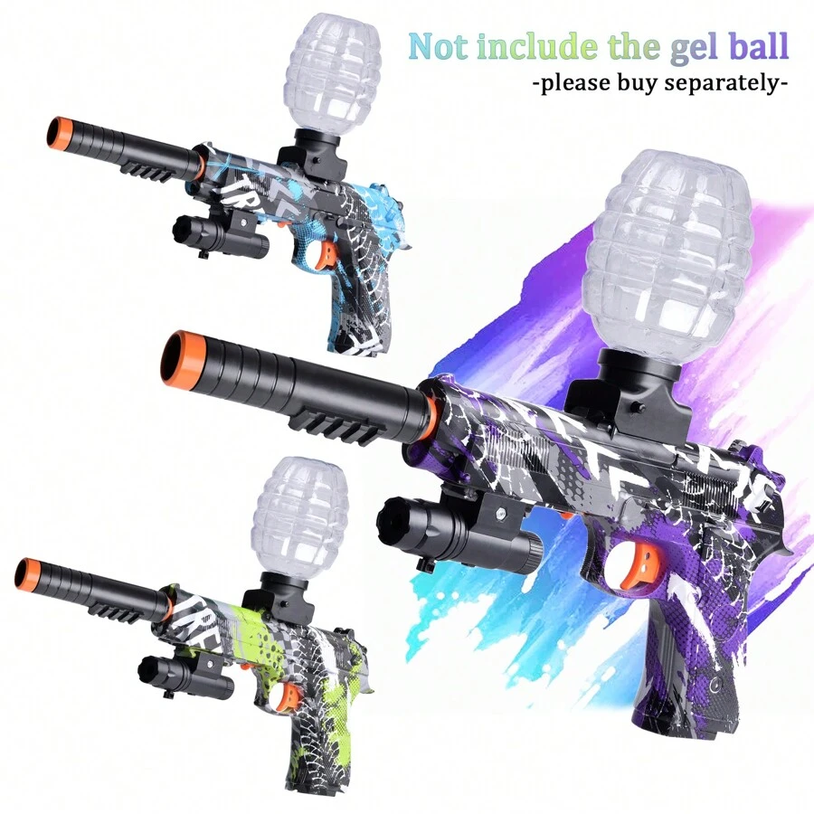 Electric Gel Ball Blaster, Rechargeable Automatic Splatter Ball Blaster ...