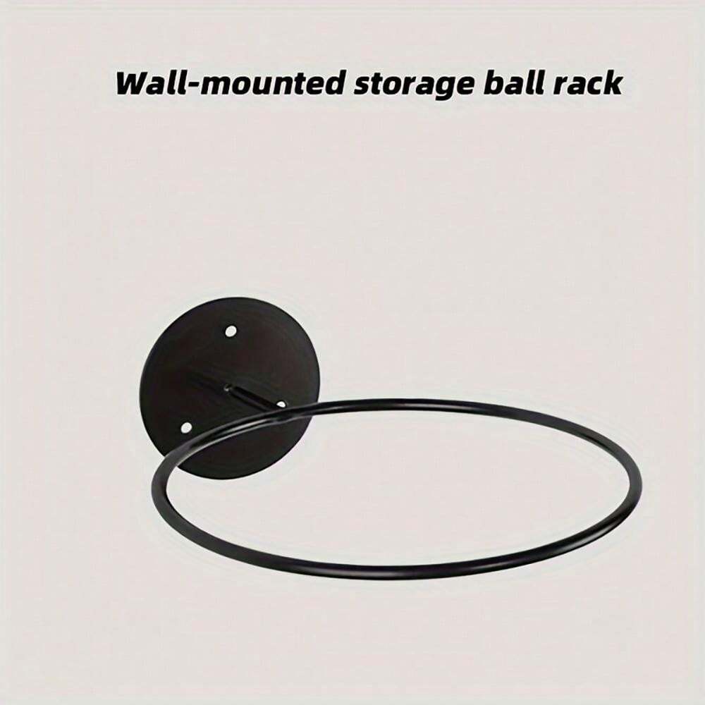 1pc Wall-Mounted Basketball Stand Wrought Iron Basketball Football ...