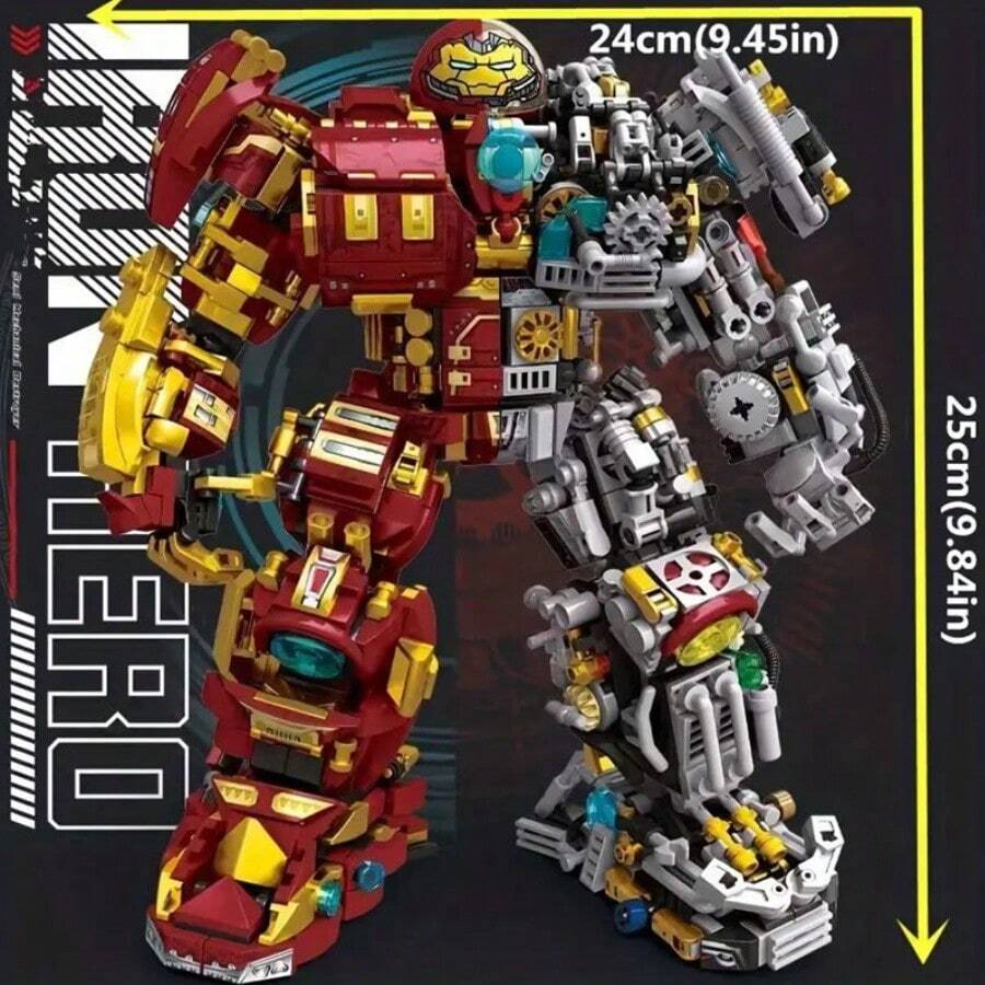 1762psc Classic Heavy Destroyer Mech With Battle Damaged Armor, With ...