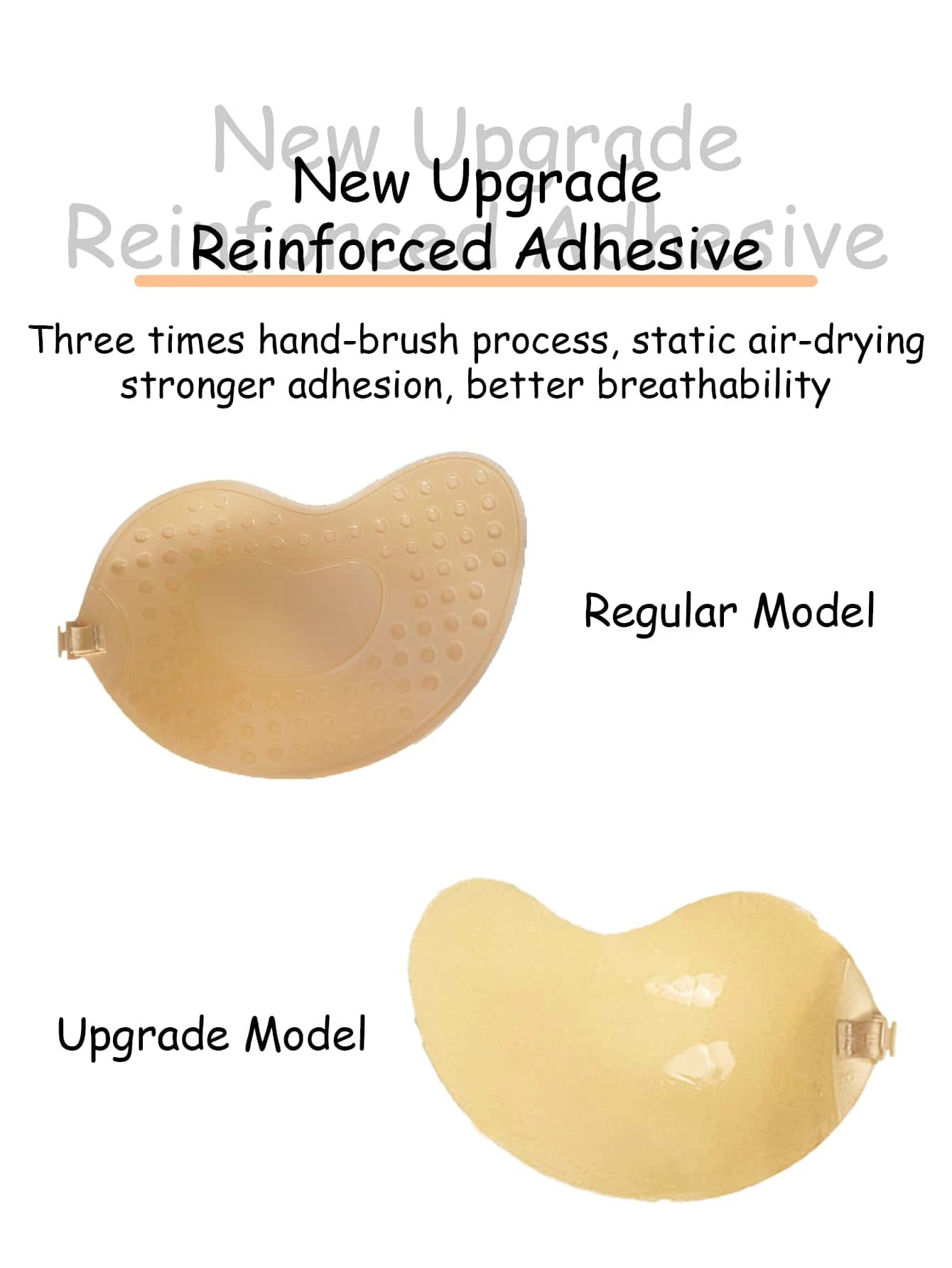 1pc New Upgraded Hand Brush Adhesive Mango Cups Bra Stickers Breast ...