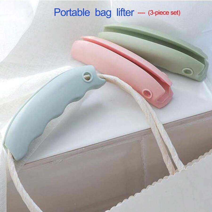 1 Set Of 3 Portable Vegetable Lifters, Soft And Anti-Strangle Handbag ...