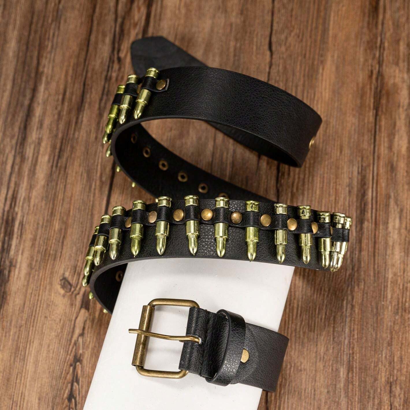 1 pieza Cinturón de bala punk de estilo europeo y estadounidense con ...