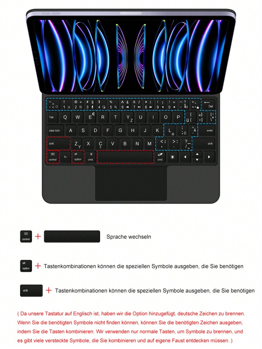 German Keyboard Case For IPad Pro 11 Inch 3rd 2nd 12.9 Inch 6th 2018 ...