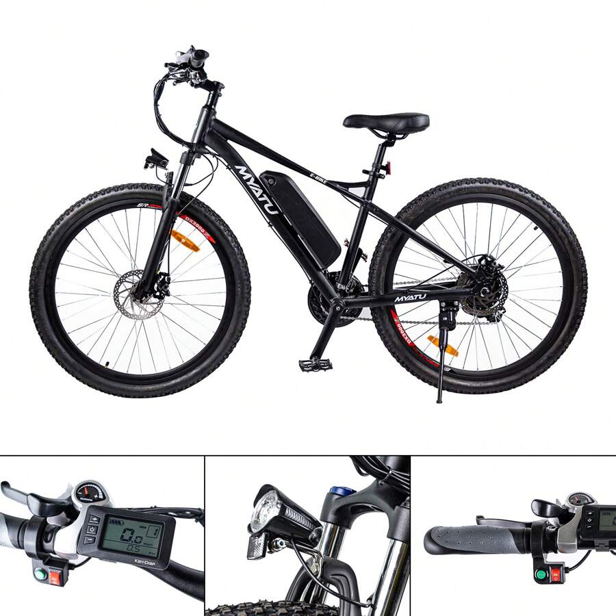 Bicicleta elétrica de 27,5" para adultos - 21 velocidades, bateria 36V ...