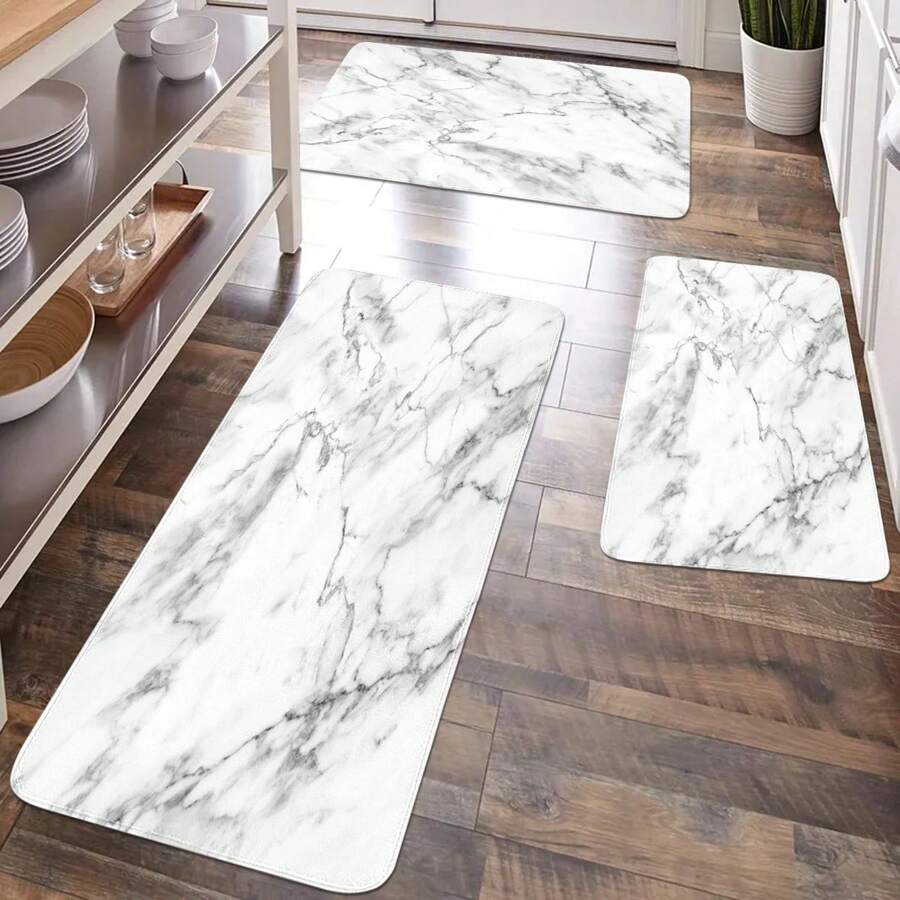 1pc Marble Texture Entryway Indoor Carpet, Anti-Slip, Wear-Resistant ...