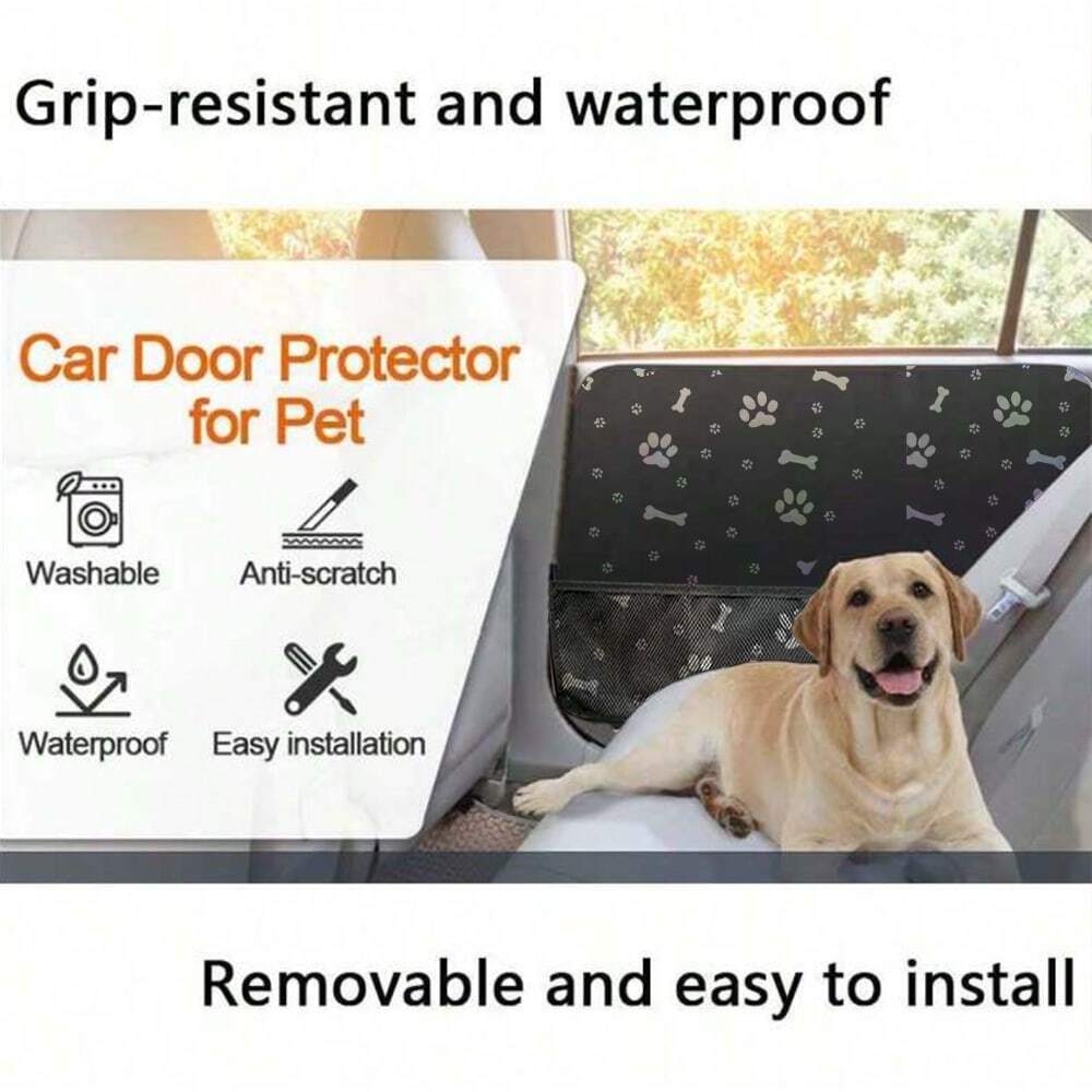 2 Pack Pet Car Door Protector Pet Mat Side Door Anti-Dirty Anti-Scratch ...