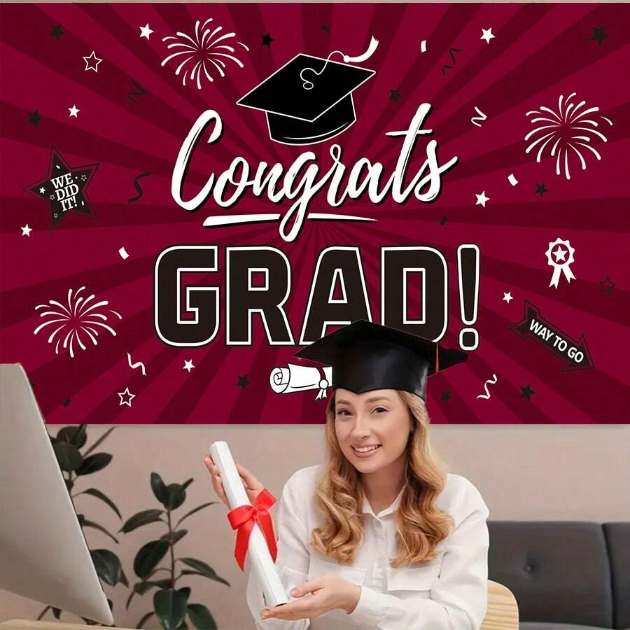 1PC, Burgundy Graduation Season Props School Graduation Ceremony ...