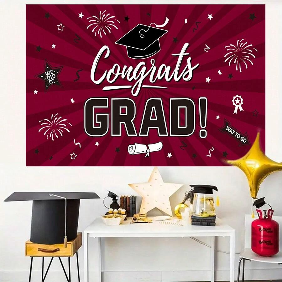 1PC, Burgundy Graduation Season Props School Graduation Ceremony ...