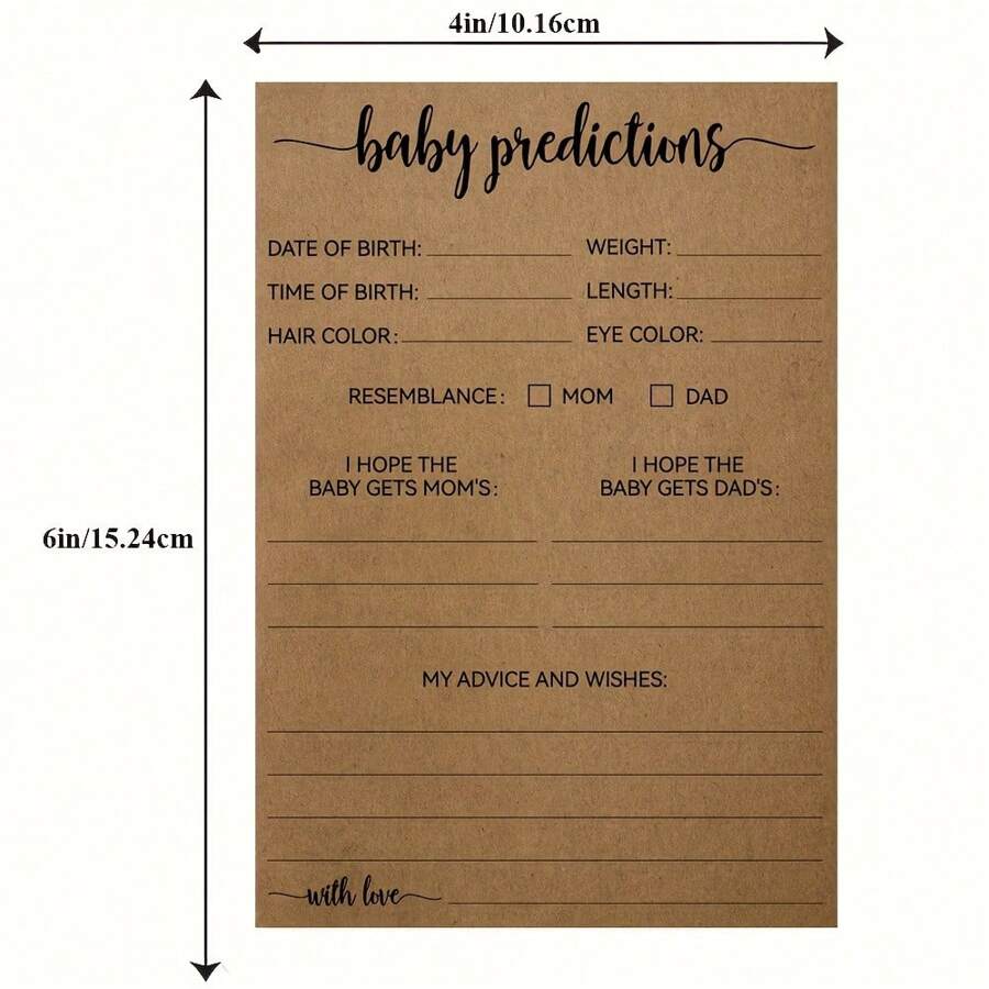 50 piezas de Tarjetas de predicciones y consejos de 4x6 pulgadas para ...