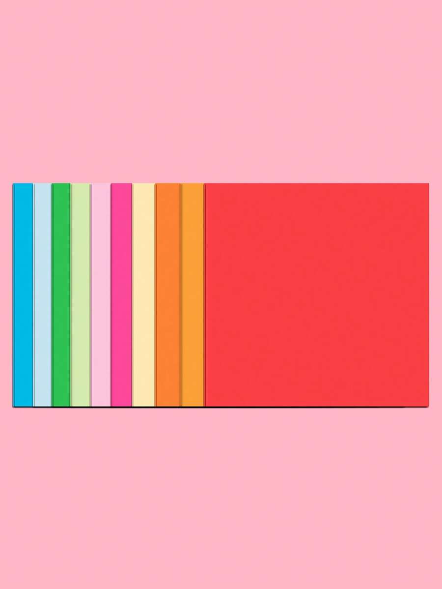 100pcs A4 Colored Origami Paper Set With Different Sizes, Folding Paper ...