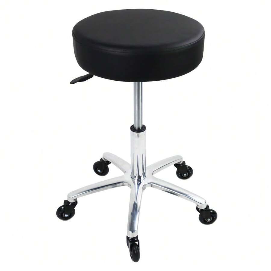 Heavy Duty Rolling Stool With Wheels Hydraulic Swivel Adjustable ...