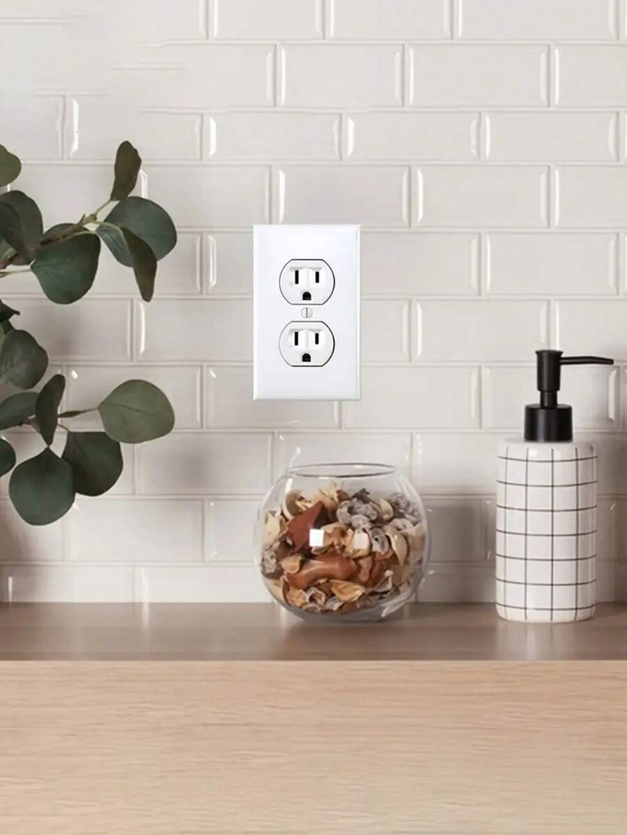 1pc/3pcs Electrical Outlet Sticker Prank Toy, Funny Joke Sticker For ...