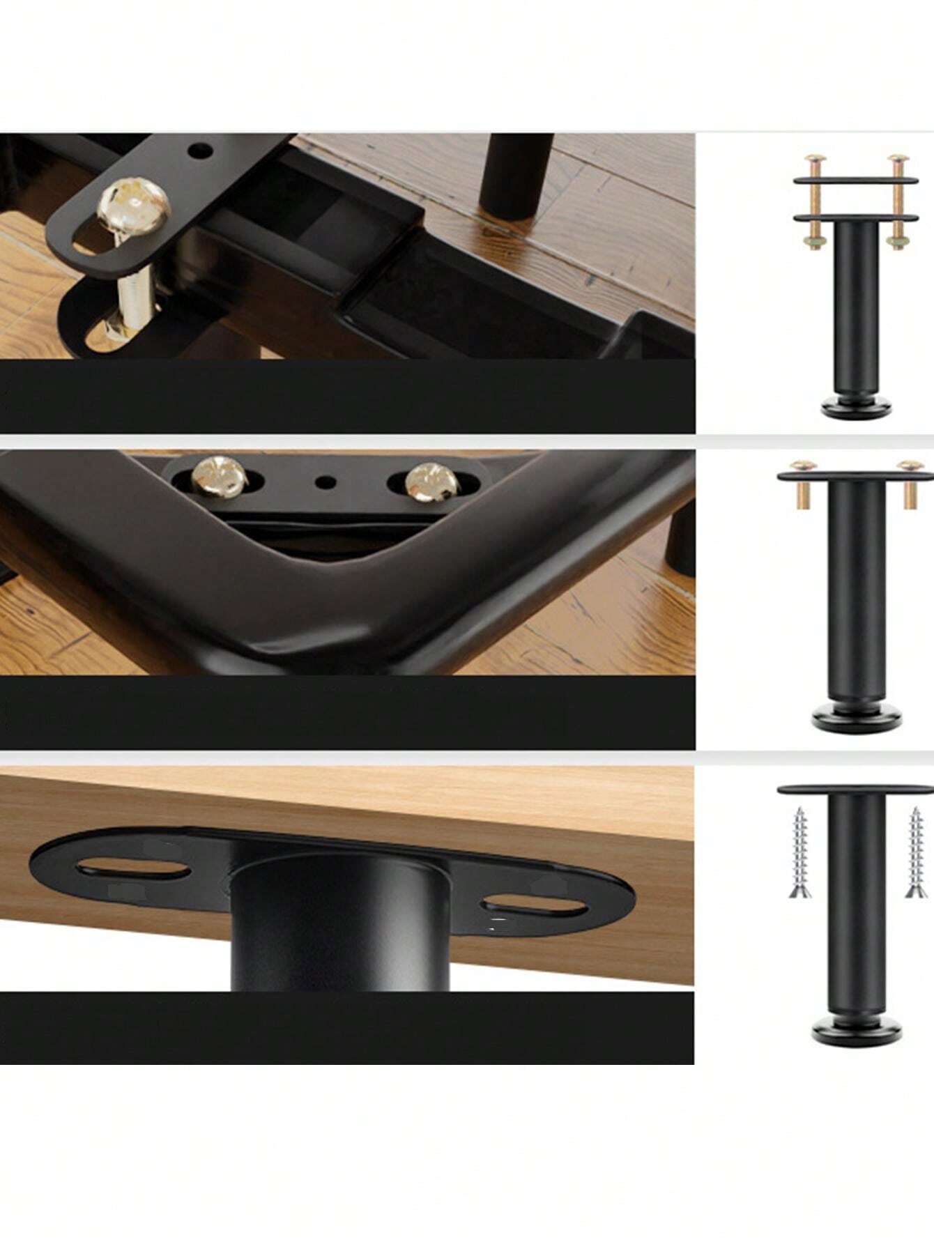 1pc Bed Frame Foot T-Shaped Round Bottom Extendable Support Leg ...