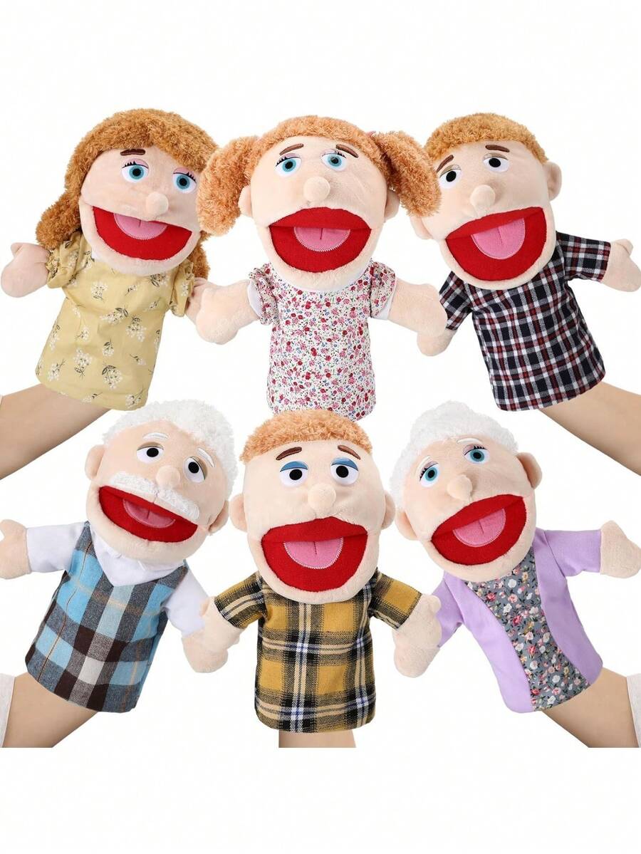 1-Piece Family Puppet 12 Inch Grandparents, Parents, Brothers And ...