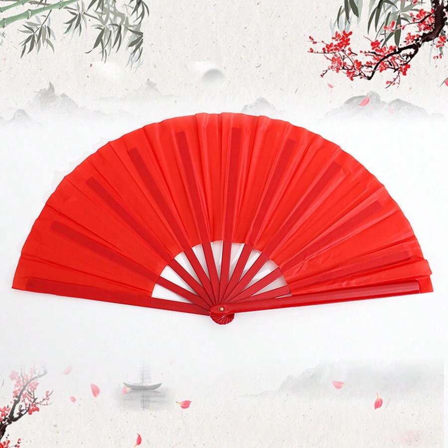 Grand éventail pliant à la main festival éventail Tai Chi chinois ...