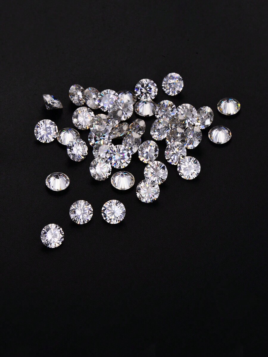 1pc 6.5mm Round Cut Mozambique Stone Gemstone, For Crafting Engagement ...