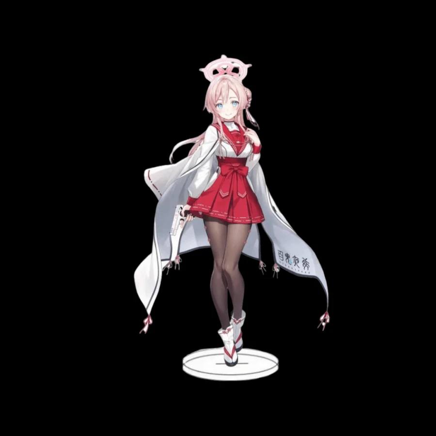 14.5cm Acrylic Standing Plate Of Red-Clad Beauty Character From Anime ...