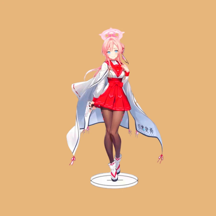 14.5cm Acrylic Standing Plate Of Red-Clad Beauty Character From Anime ...