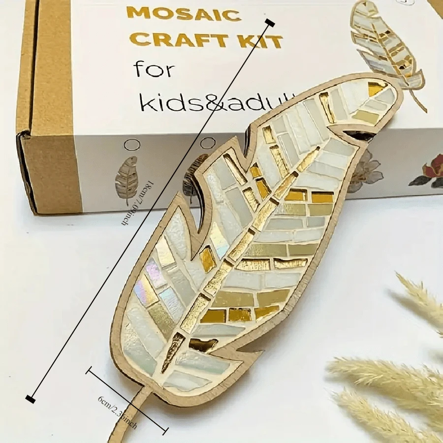 Diy New Mosaic Kit Gift Trinkets Diy Leaf Ornaments | SHEIN USA