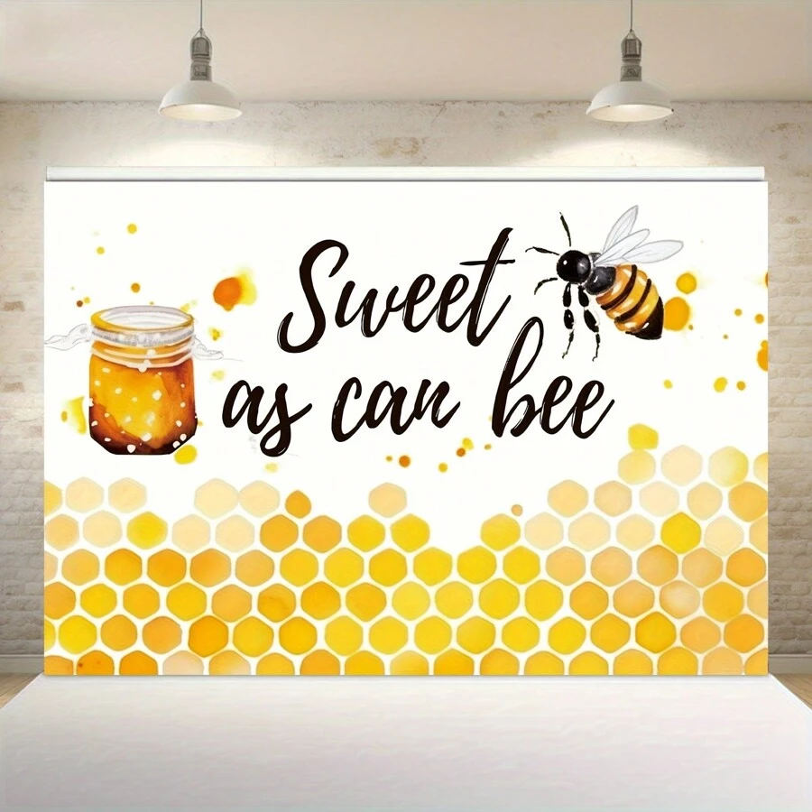 1pc Sweet As Can Bee Backdrop, Family Party, And Studio Photo Props ...