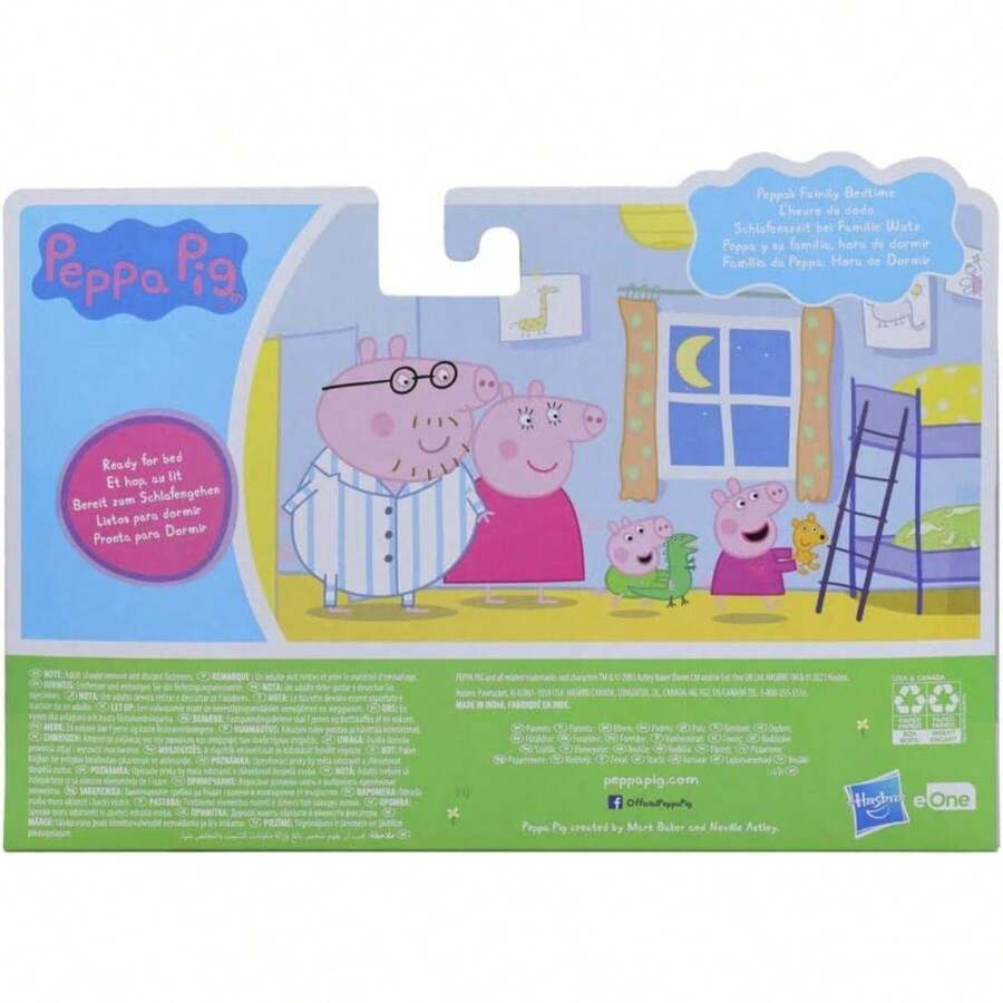 Peppa Pig Peppa's Family Bedtime Figure 4-Pack Toy | SHEIN USA