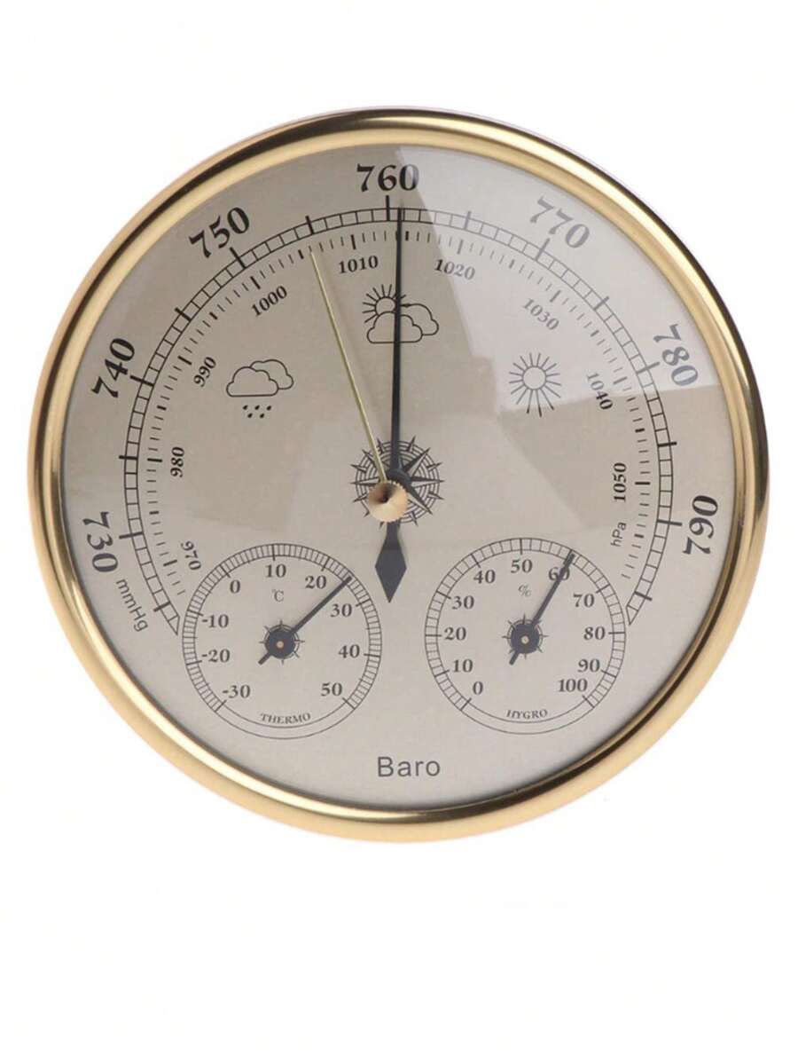 130mm Weather Station Barometer Thermometer Hygrometer, THB9392 Clear ...