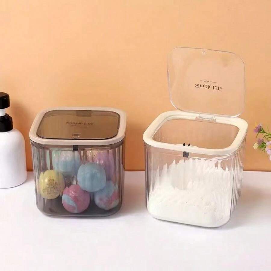 1pc High Capacity Plastic Jar Laundry Room Storage Box With Scoop, 5pcs ...