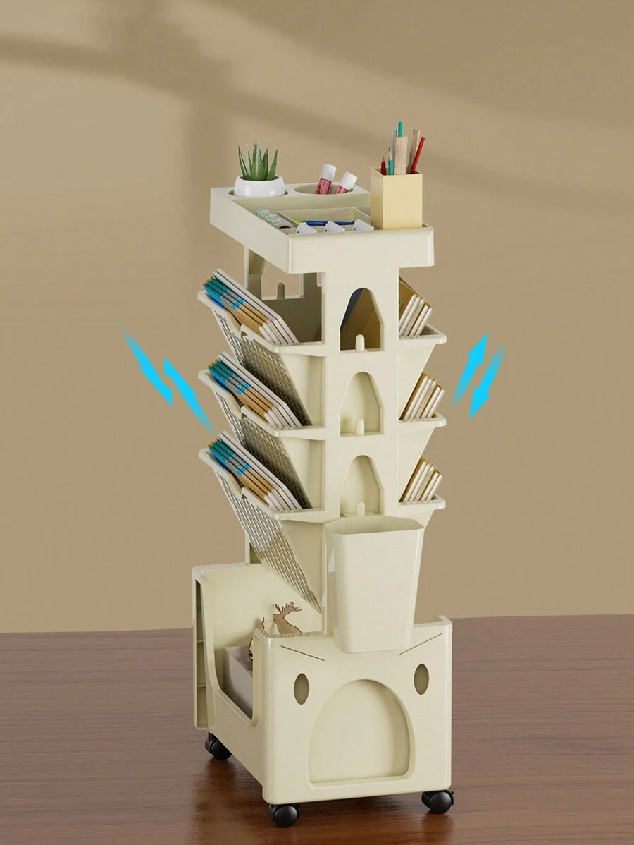 1 Set Of Movable Floor Standing Storage Racks With Locking Wheels, Used ...