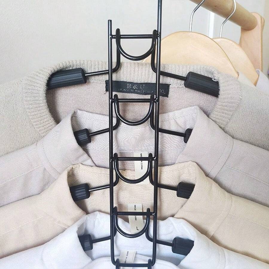 1set Multi-Functional Magic Hanger With 5 Layers Non-Slip Foam Tube ...