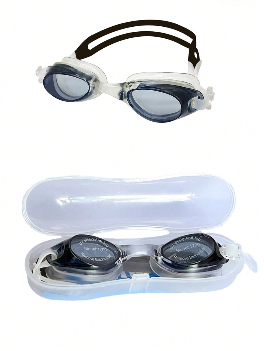 1pc Waterproof Swimming Goggles With Goggles Box For Both Adults And ...