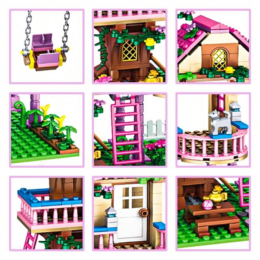 Dream City Friendship Tree House Princess Castle Swinging On A Swing ...