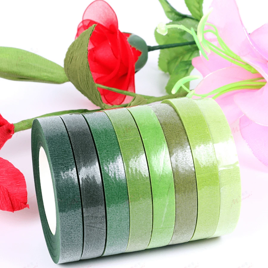 1pc DIY Florist Tape Handmade Mesh Flower Stocking Ombre Crepe Paper ...
