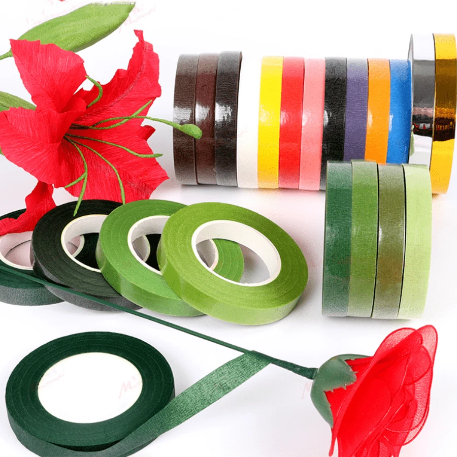 1pc DIY Florist Tape Handmade Mesh Flower Stocking Ombre Crepe Paper ...