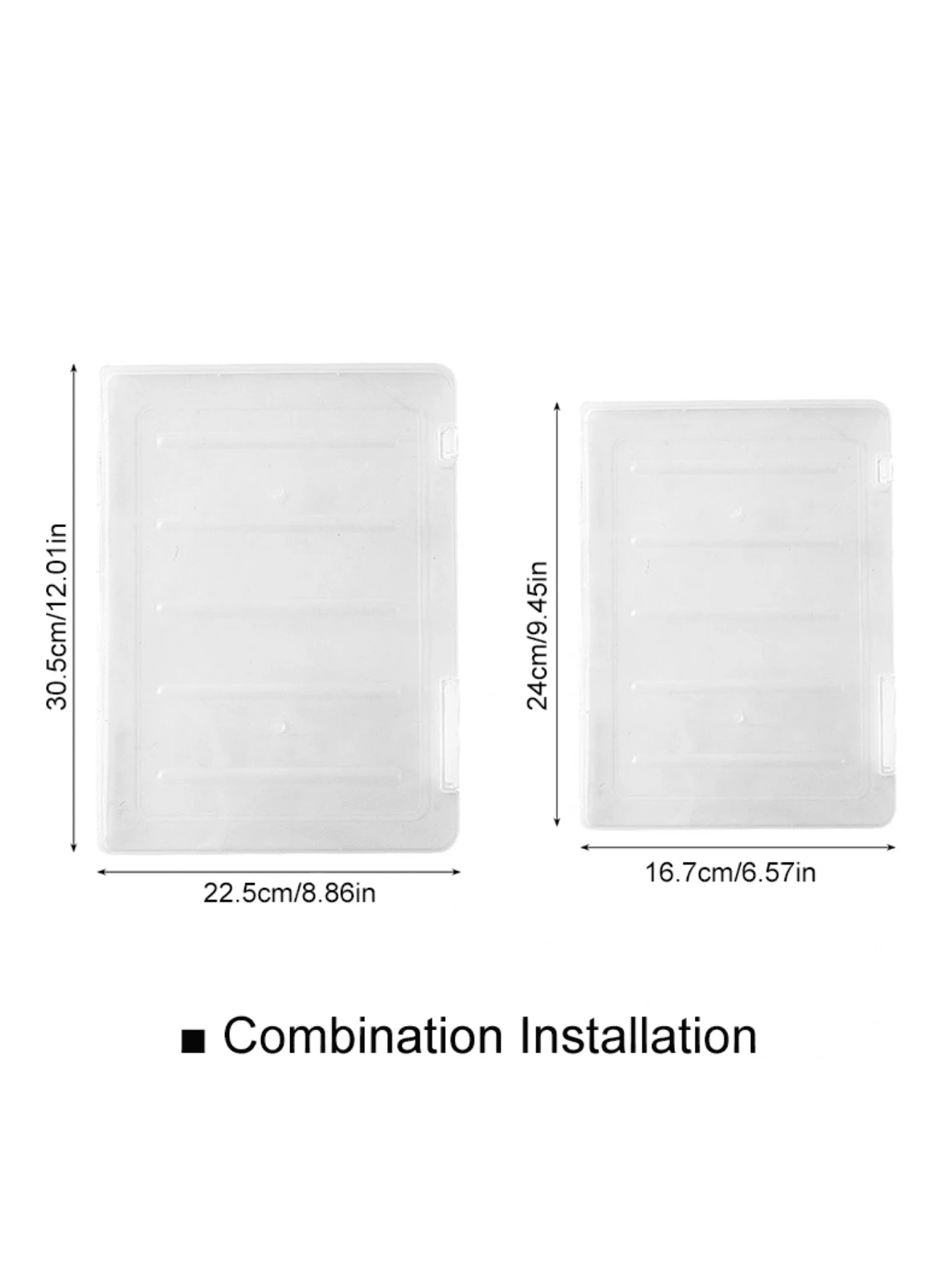 1pc Transparent Small A5 Size Document Storage Box With Buckle Lock ...