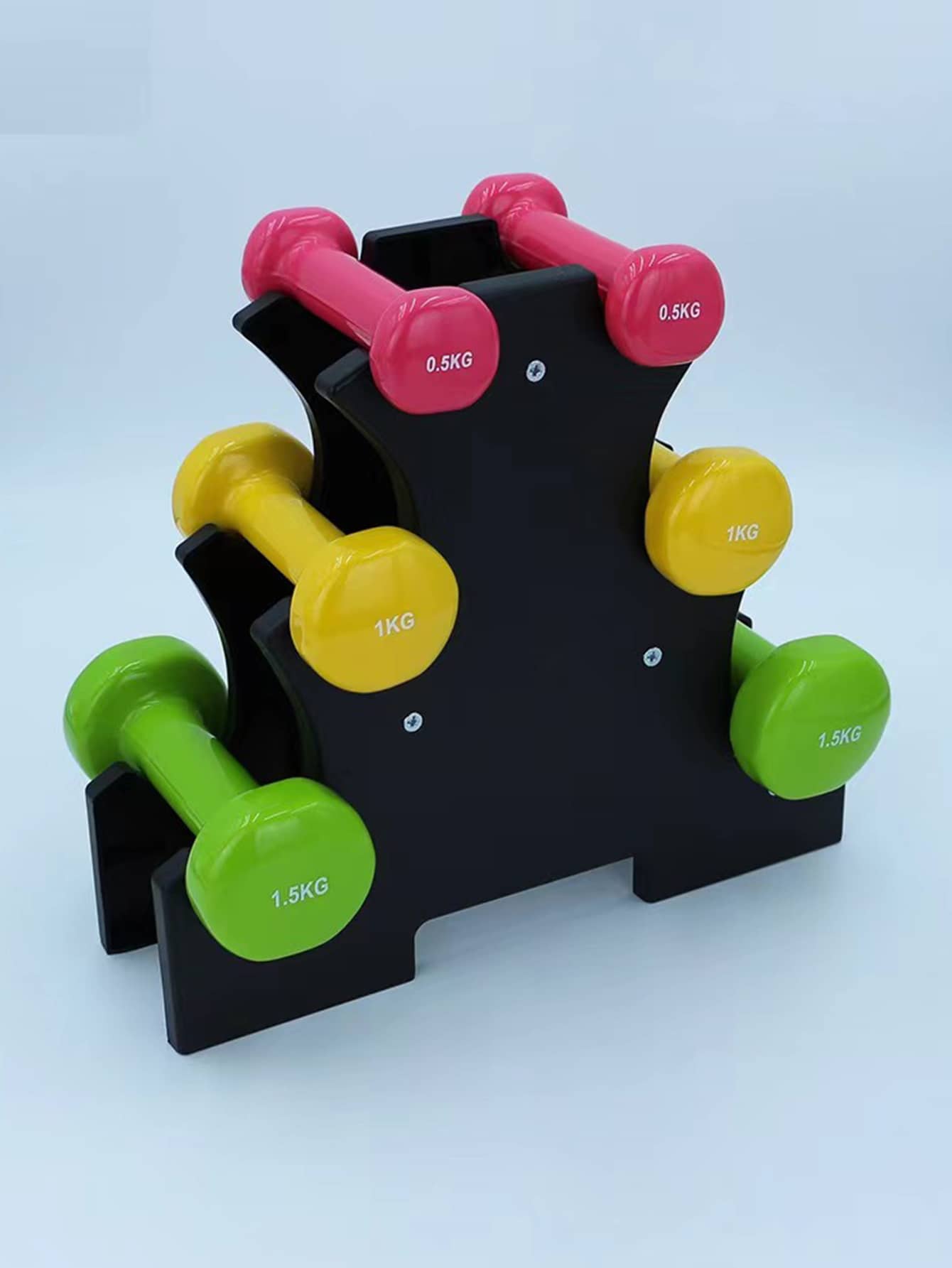 1pc Three-Tiered Small Dumbbell Rack For Office, Adjustable Leaf ...