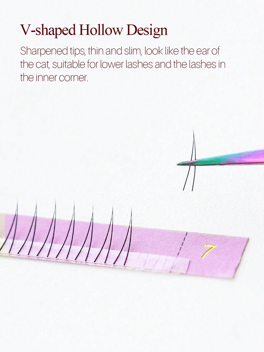 SONG LASHES V -Shape High Volume Sharped Tips Mega Tray Suitable For ...